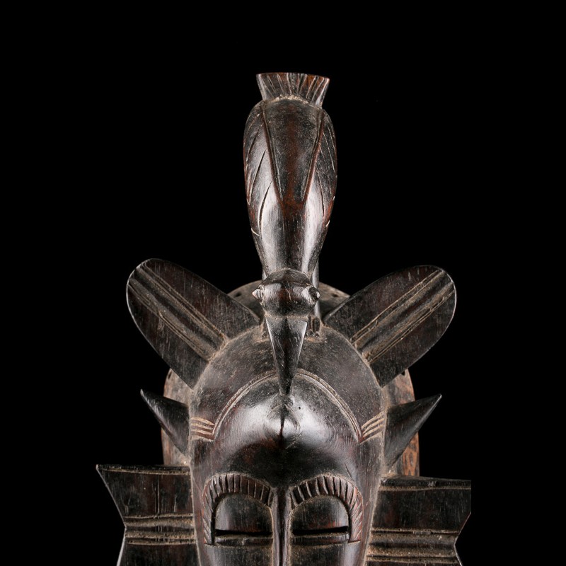 Masque Senoufo Kpeliye Côte d'Ivoire - Enchères Art Africain ...