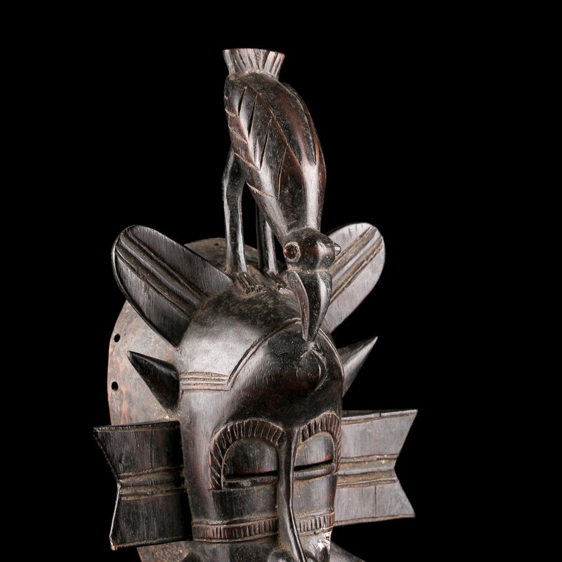Masque Senoufo Kpeliye Côte d'Ivoire - Enchères Art Africain ...
