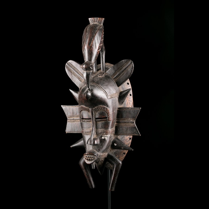 Masque Senoufo Kpeliye Côte d'Ivoire - Enchères Art Africain ...