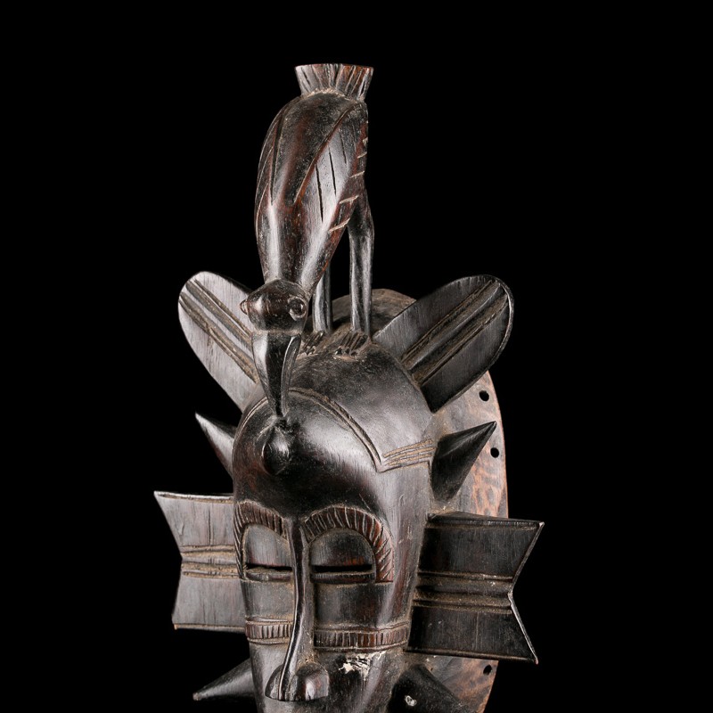 Masque Senoufo Kpeliye Côte d'Ivoire - Enchères Art Africain ...