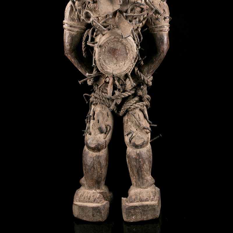 Large Kongo Nkisi Nkonde figure - Auctions African Art Gallery