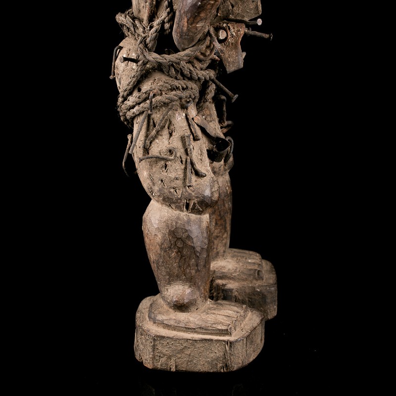 Large Kongo Nkisi Nkonde figure - Auctions African Art Gallery