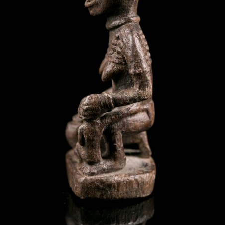 Couple of Kongo figures with Pfemba maternity Congo - African Art Gallery