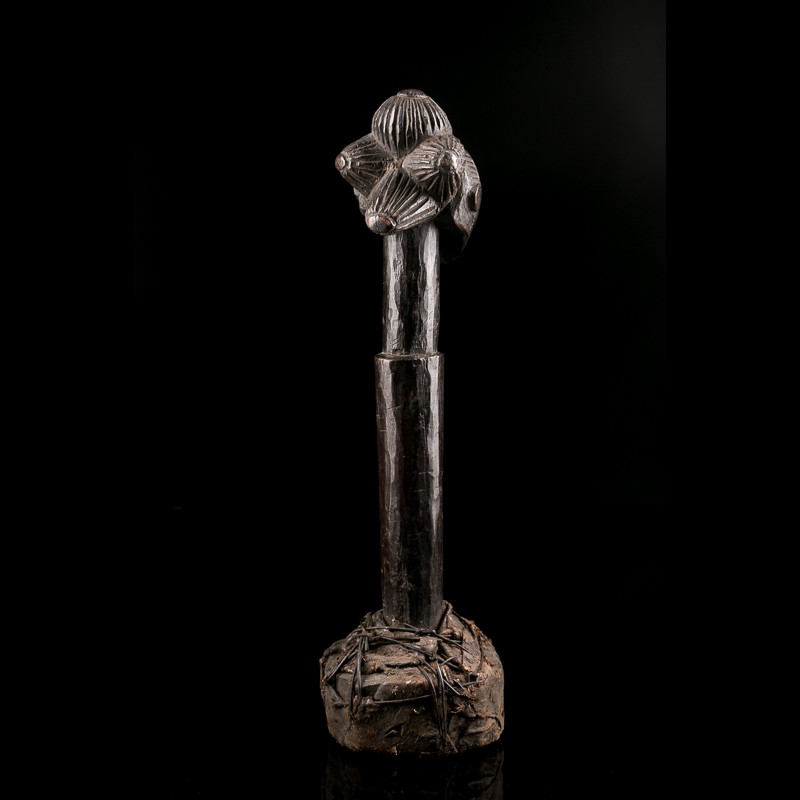 Pilon divinatoire Lubuko Luba Kalundwe - Art Africain Traditionnel Galerie