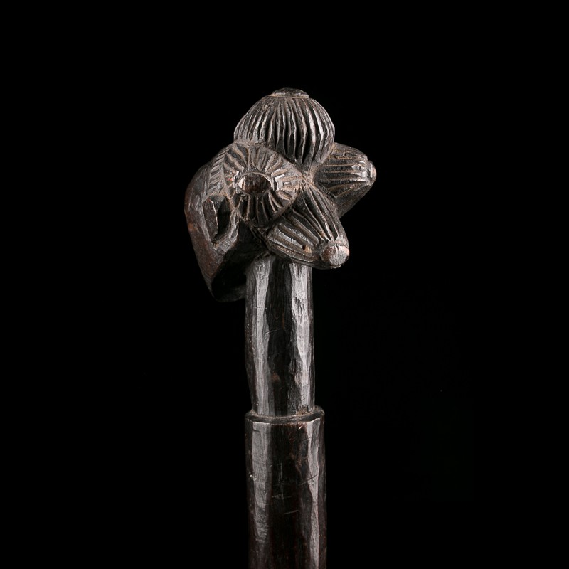 Pilon divinatoire Lubuko Luba Kalundwe - Art Africain Traditionnel Galerie