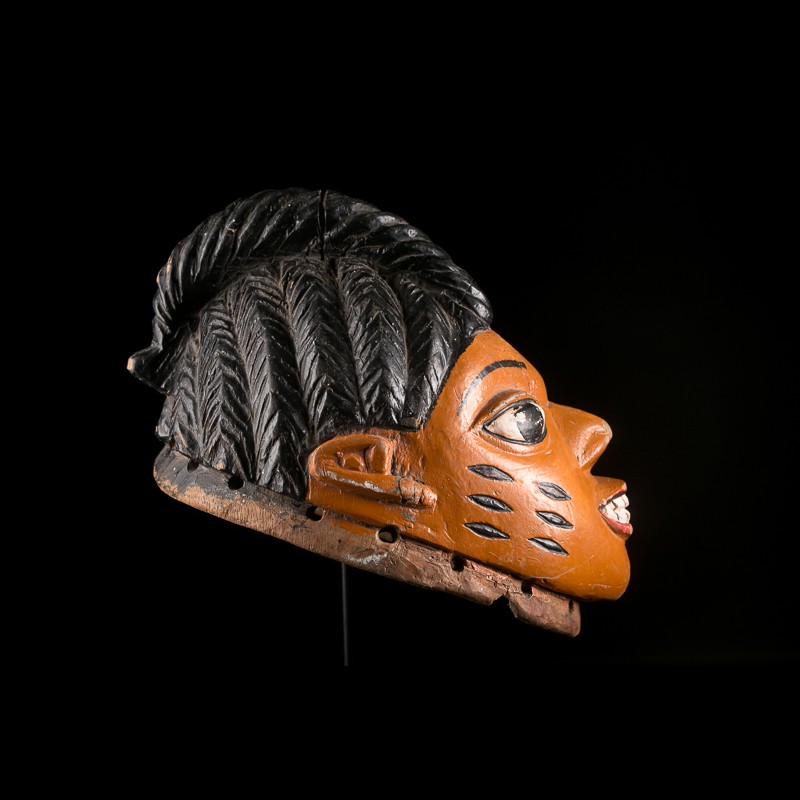 Yoruba Gélédé mask - Colored african masks from Nigeria