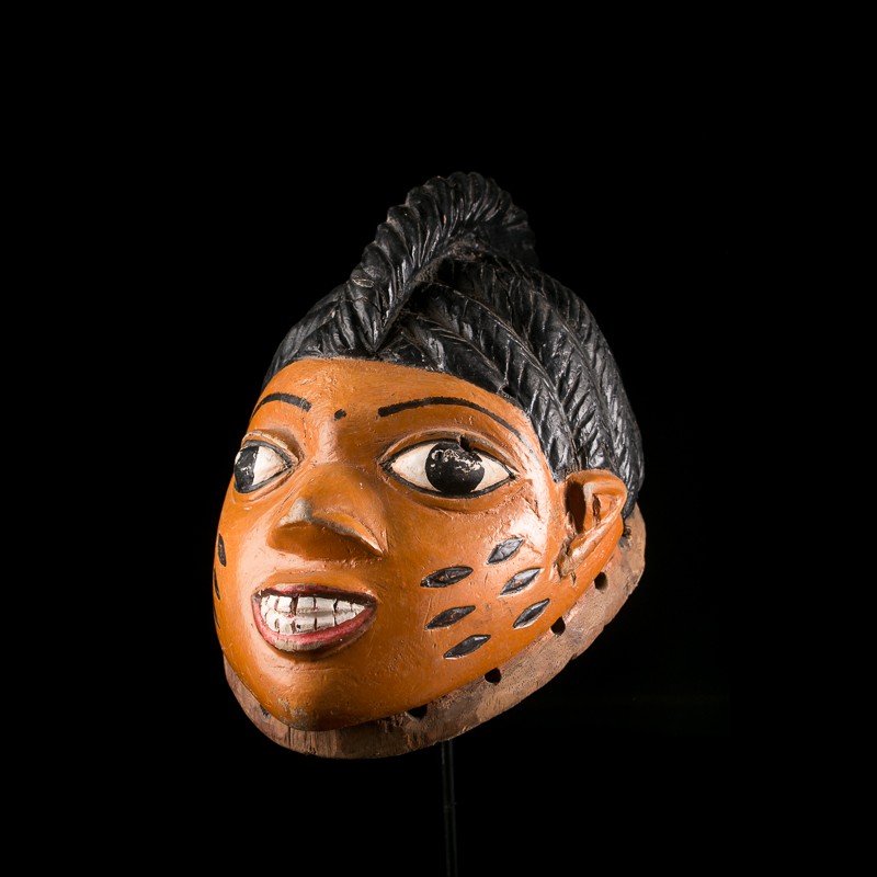 Yoruba Gélédé mask - Colored african masks from Nigeria
