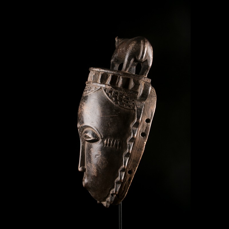 Masque africain portrait Yohouré Baoulé - Art Traditionnel Galerie