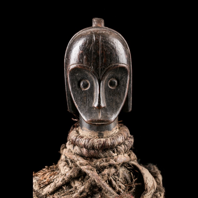 Tête reliquaire Fang Betsi Añgokh Nlô Byeri - Art Africain Traditionnel