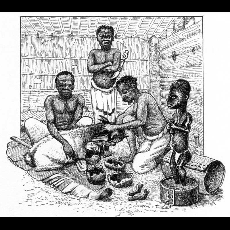 Fang Betsi Añgokh Nlô Byeri reliquary head Gabon - African Art Gallery