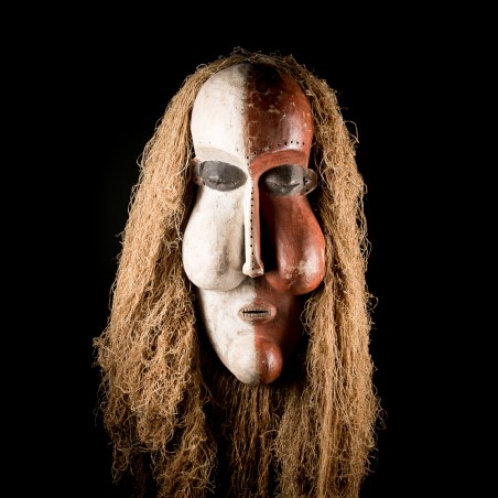 Suku Kakuungu mask Mukanda Congo - African Art Gallery
