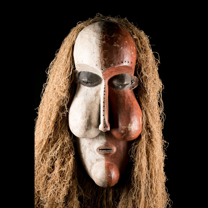 Suku Kakuungu mask Mukanda Congo - African Art Gallery