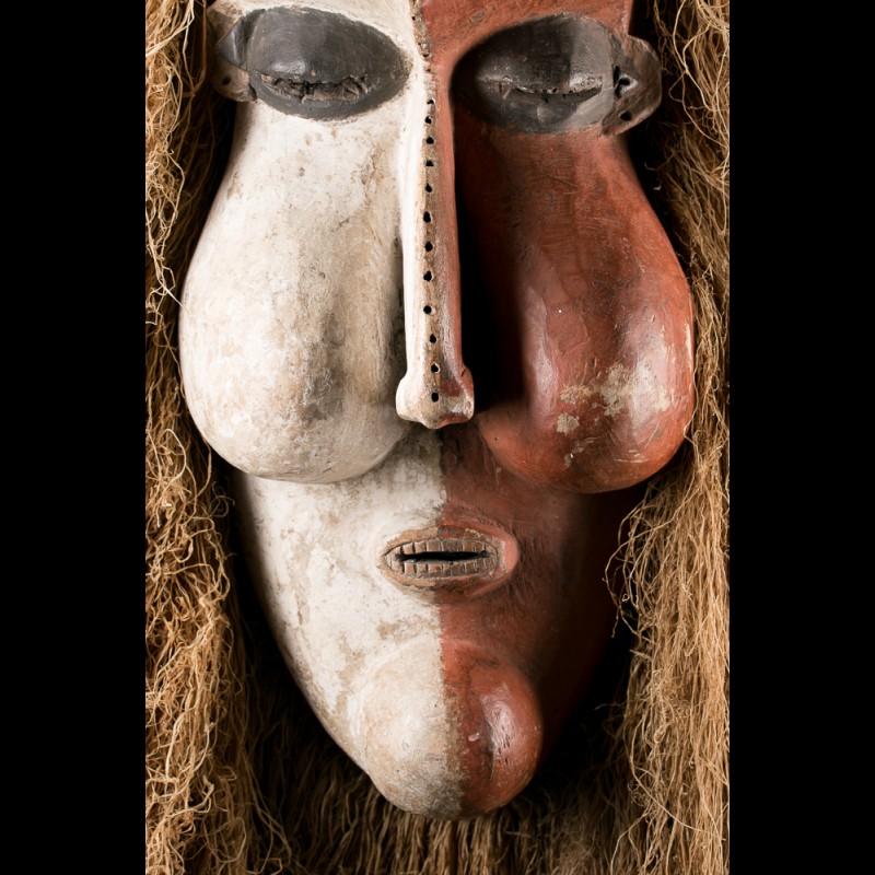 Suku Kakuungu mask Mukanda Congo - African Art Gallery