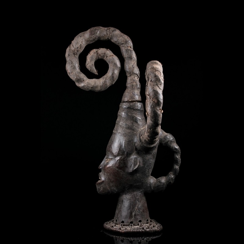 Crest mask - Ejagham / Ekoi - Cameroon - traditionnal african art