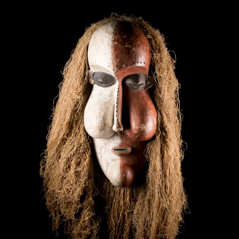 Suku Kakuungu mask Mukanda Congo - African Art Gallery