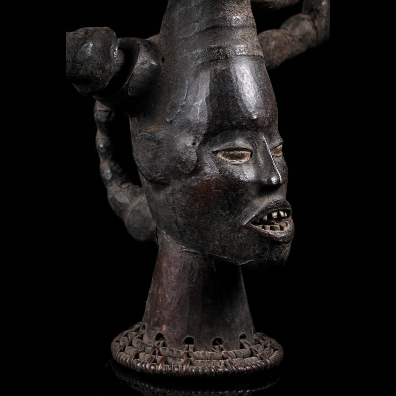 Crest mask - Ejagham / Ekoi - Cameroon - traditionnal african art