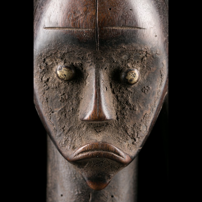 Fang Byeri Angokh Nlo reliquary head Gabon - African Art Gallery