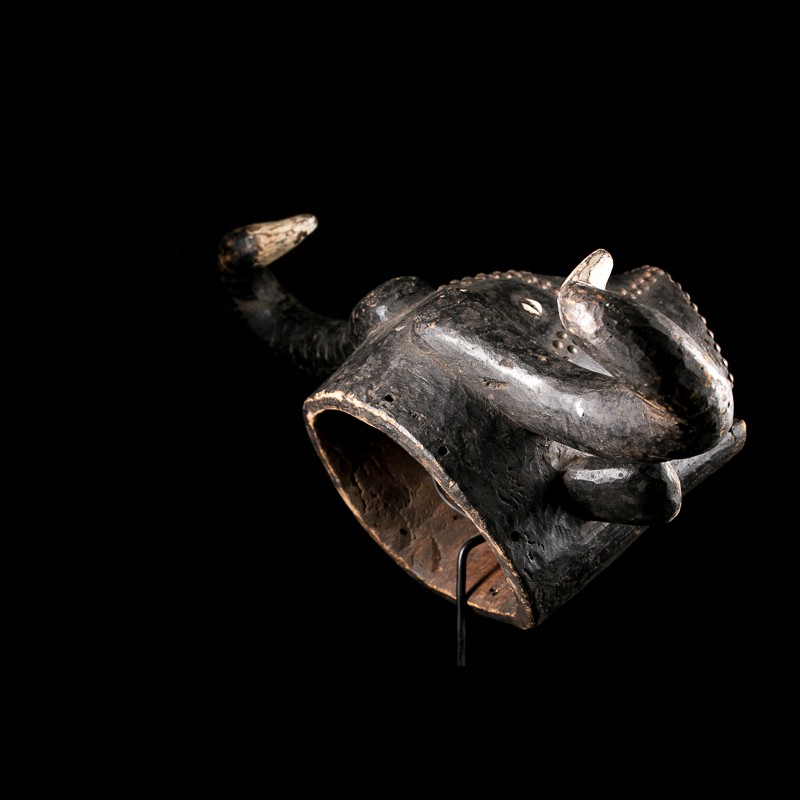 Tabwa Kiyunde buffalo helmet mask Congo - African Art Gallery