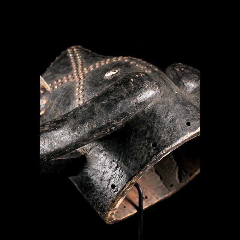 Tabwa Kiyunde buffalo helmet mask Congo - African Art Gallery