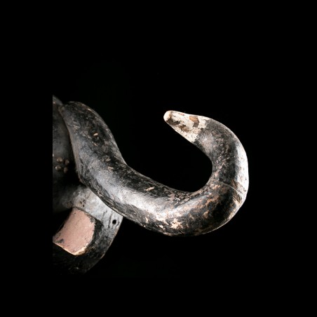 Tabwa Kiyunde buffalo helmet mask Congo - African Art Gallery