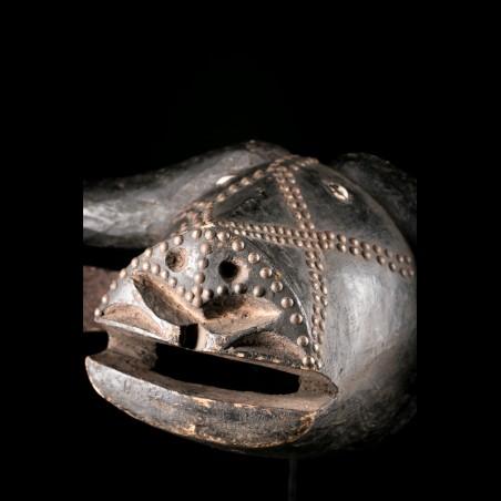 Tabwa Kiyunde buffalo helmet mask Congo - African Art Gallery