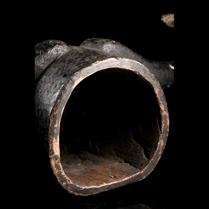 Tabwa Kiyunde buffalo helmet mask Congo - African Art Gallery
