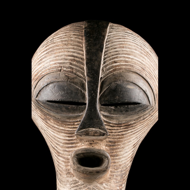 Masque Songye Kalebwe Kifwebe Kikashi Congo - Art Africain Traditionnel