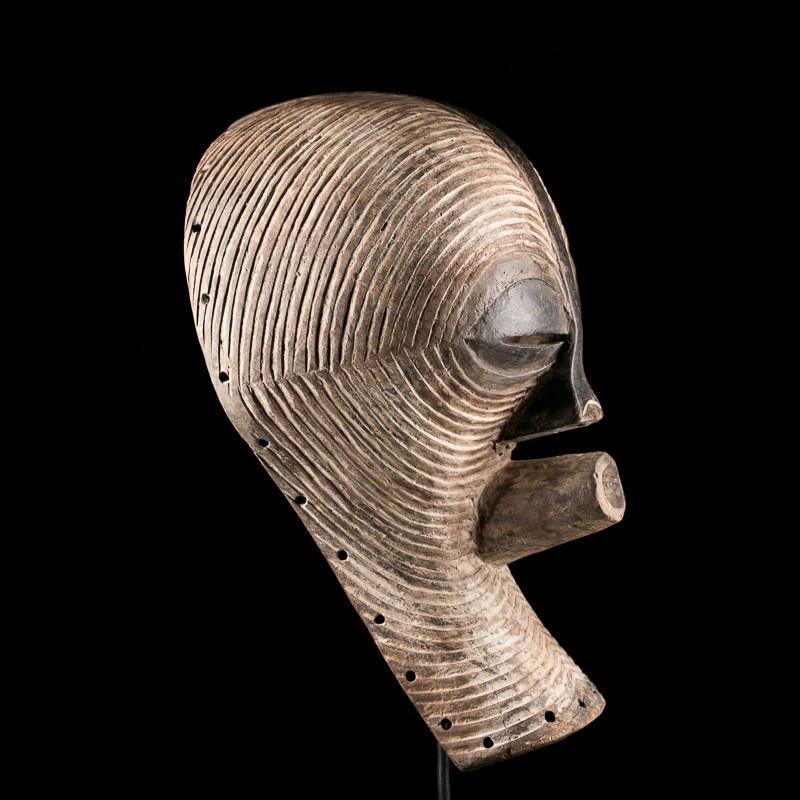 Songye Kalebwe Kifwebe Kikashi mask Congo - African Art Gallery