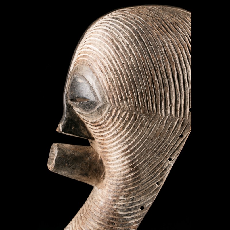 Masque Songye Kalebwe Kifwebe Kikashi Congo - Art Africain Traditionnel