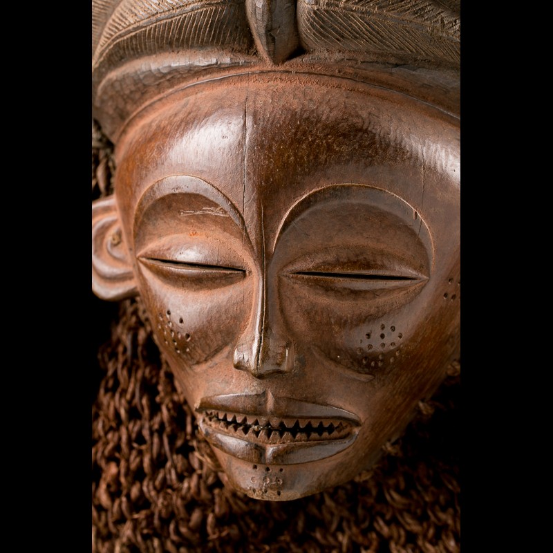 Chokwe Mwana Pwo mask - African mask Angola Art Heritage Gallery