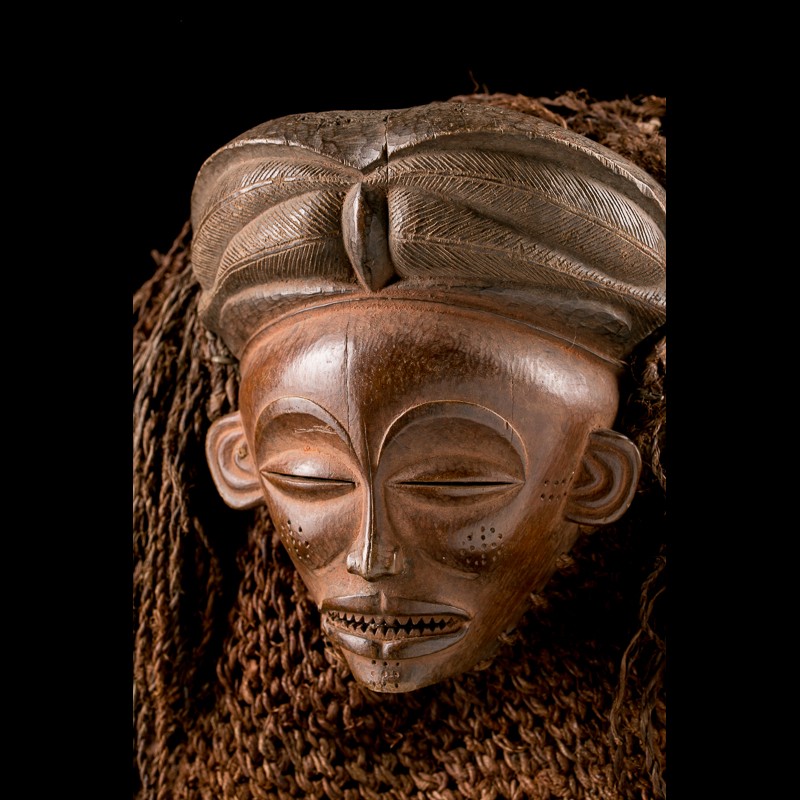 Chokwe Mwana Pwo mask - African mask Angola Art Heritage Gallery