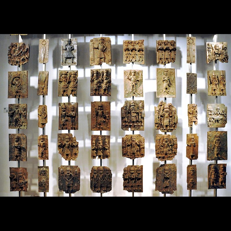 Bronze plaque Kingdom Bini Edo - African bronze Art Heritage Gallery