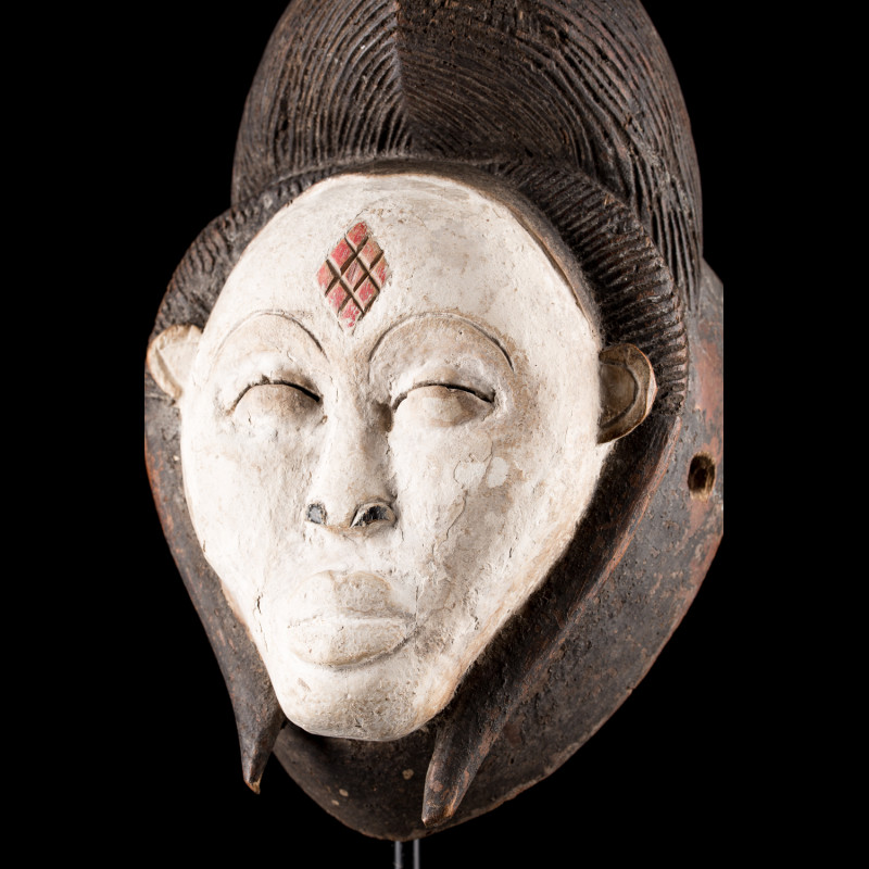 Masque Punu Okuyi Gabon - Masque africain Art Héritage Galerie