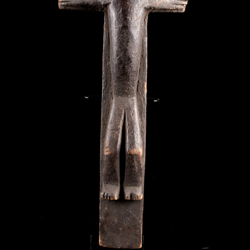 Lengola crucifix - African art cross from Congo