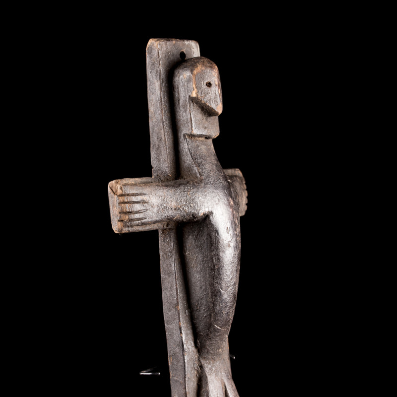 Lengola crucifix - African art cross from Congo