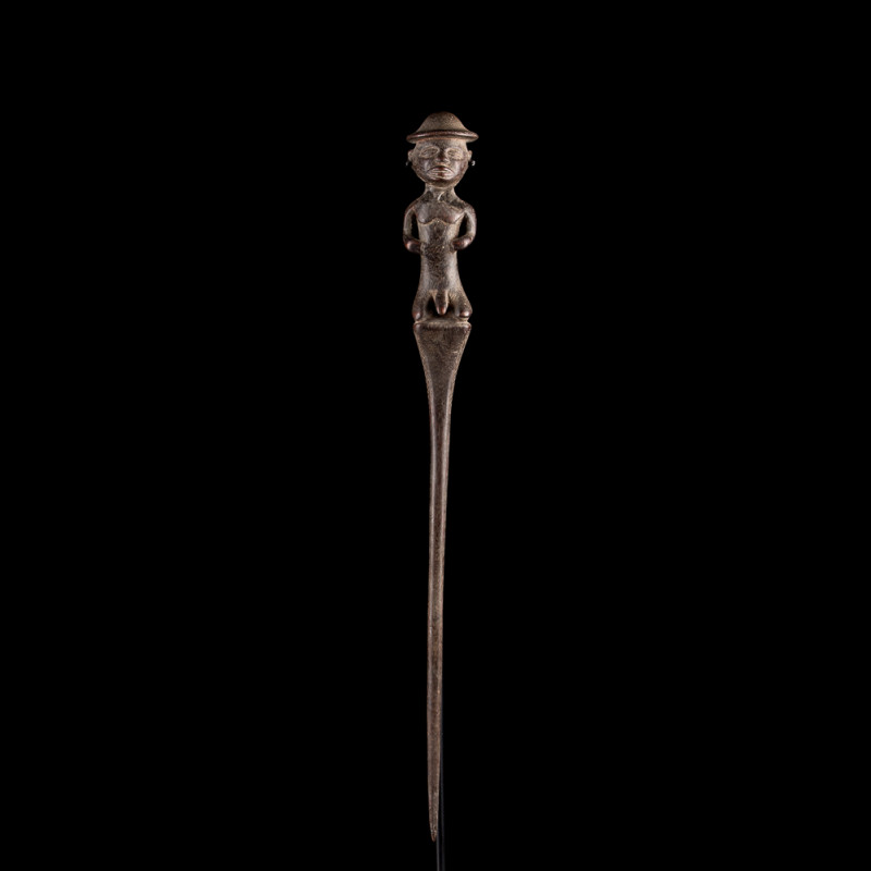 Chokwe hair pin Angola - Authentic African Art Heritage Gallery