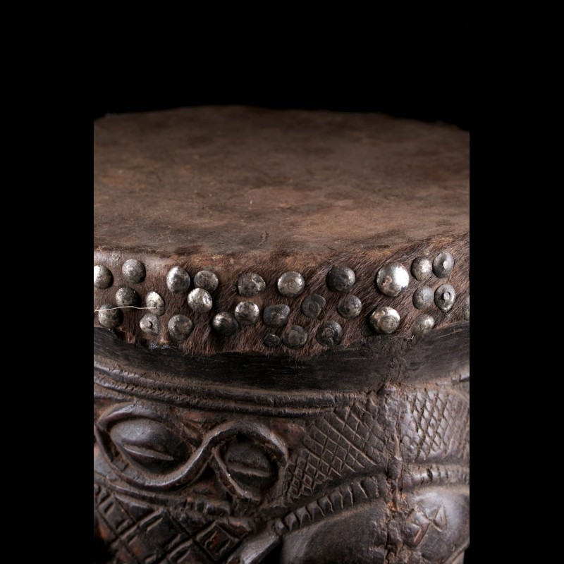 Mukupela drum - Chokwe - Angola - traditional african art 00281