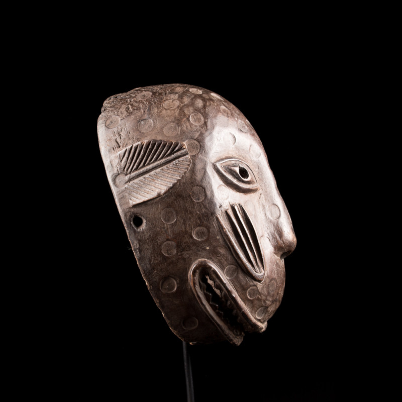 Tête de léopard Edo - Art Africain Traditionnel Galerie Héritage