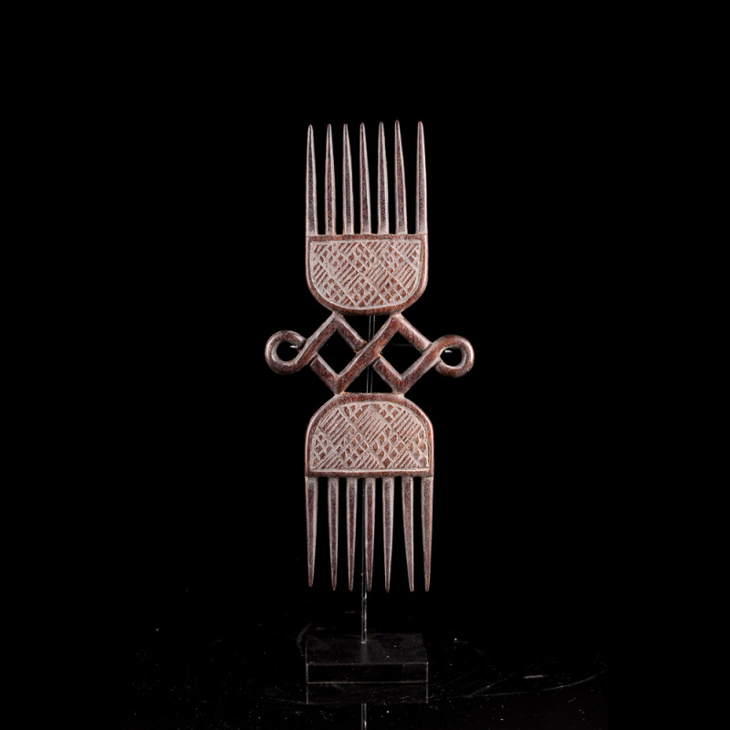 Kuba comb - African art comb from Congo