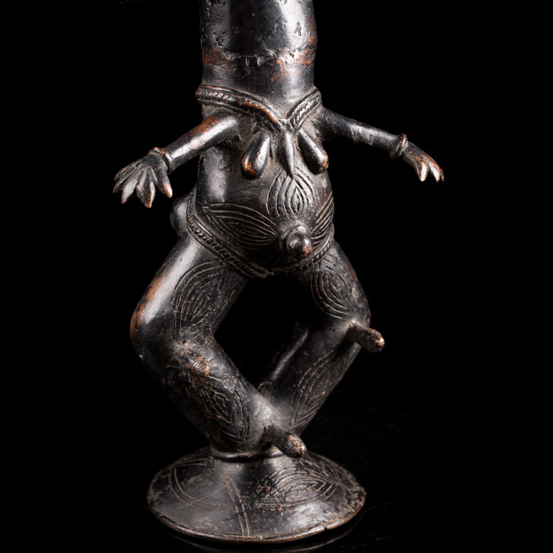 Mahongwe Bwiti Reliquary Guardian - African Bronze Statue African Art ...