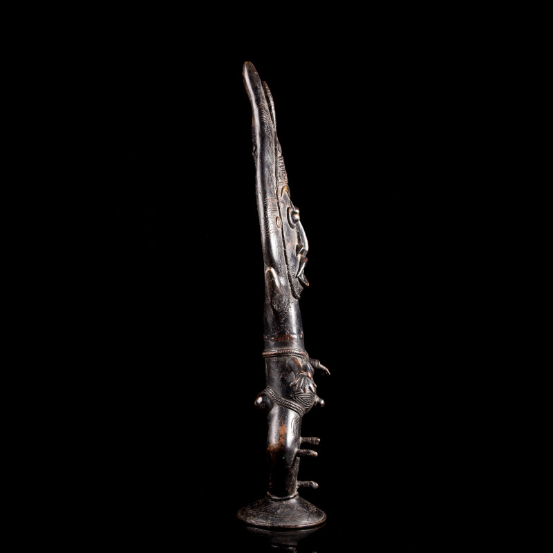 Mahongwe Bwiti Reliquary Guardian - African Bronze Statue African Art ...