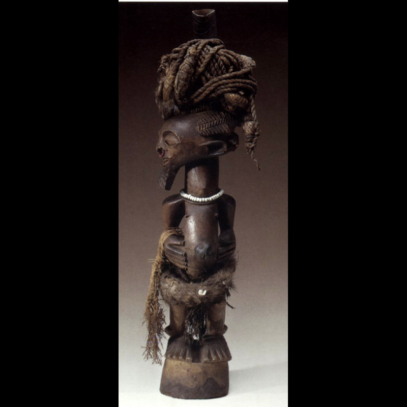 Songye power figure- African art figure from the Lomami in Congo