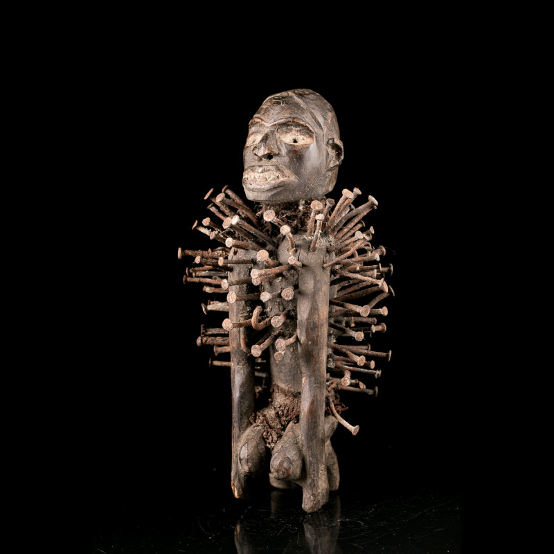 Fétiche africain Kongo Nkisi Nkondi - Fétiches art africain Bakongo