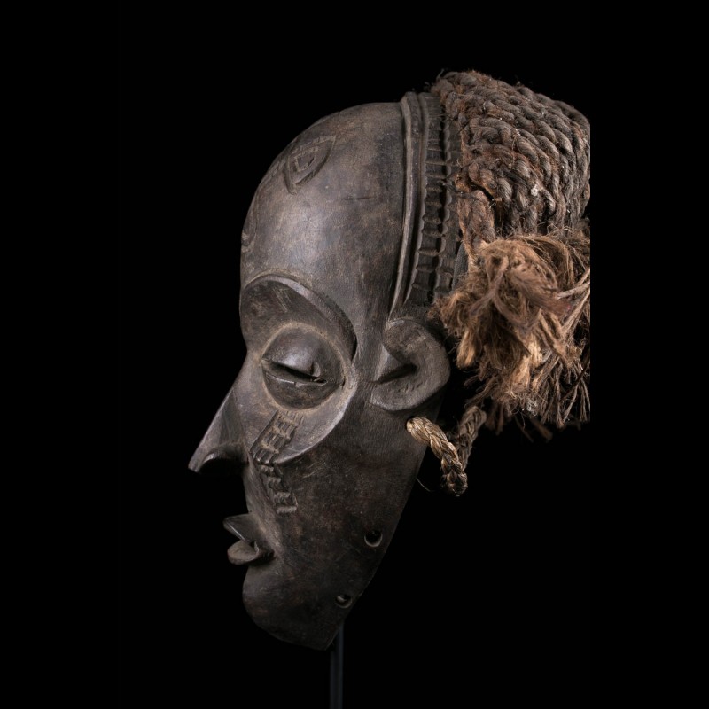 Mwana Pwo beautiful female mask - Chokwe - Angola - traditional african ...