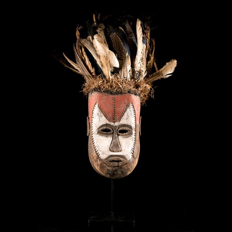 Zande mask of Mani - African art masks from from Ubangi area in Congo