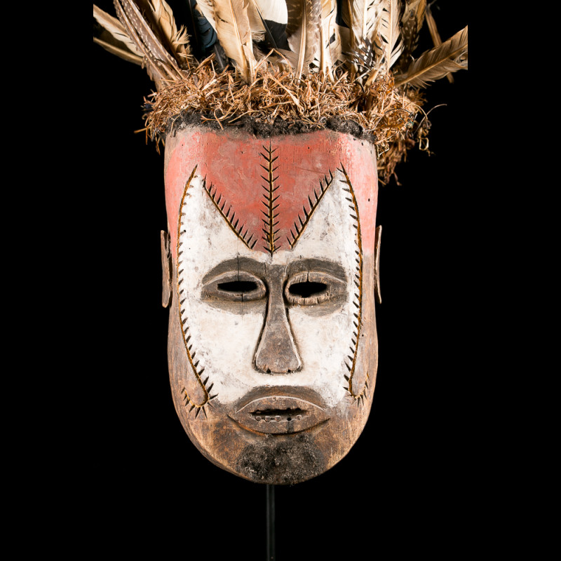 Zande mask of Mani - African art masks from from Ubangi area in Congo