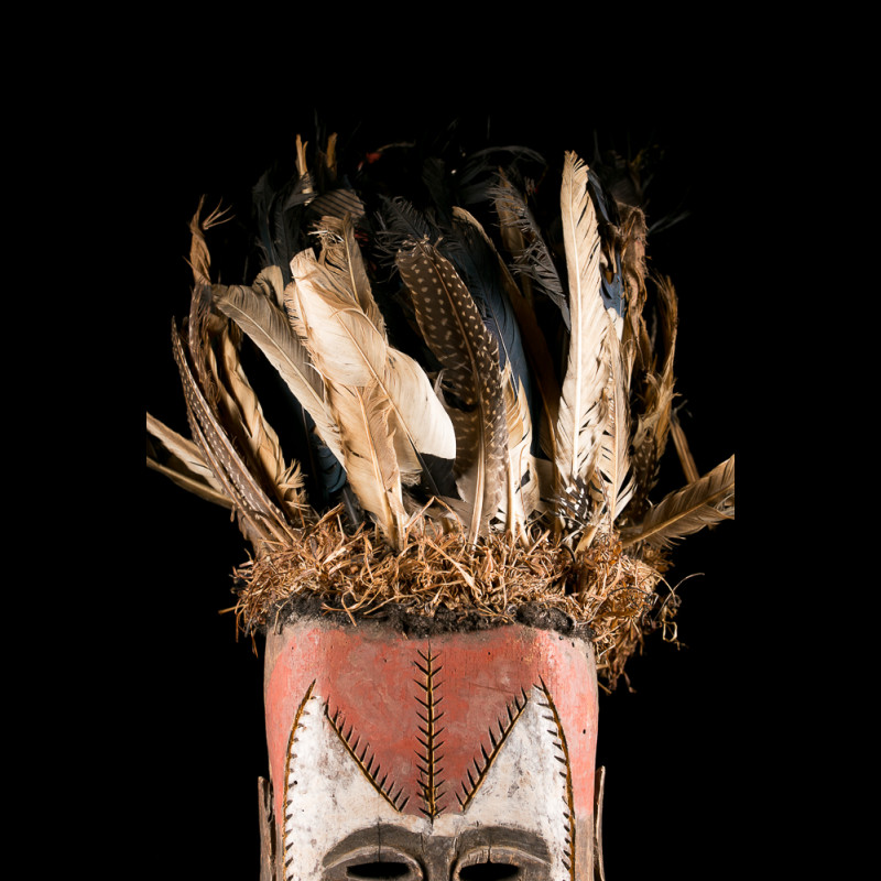 Zande mask of Mani - African art masks from from Ubangi area in Congo