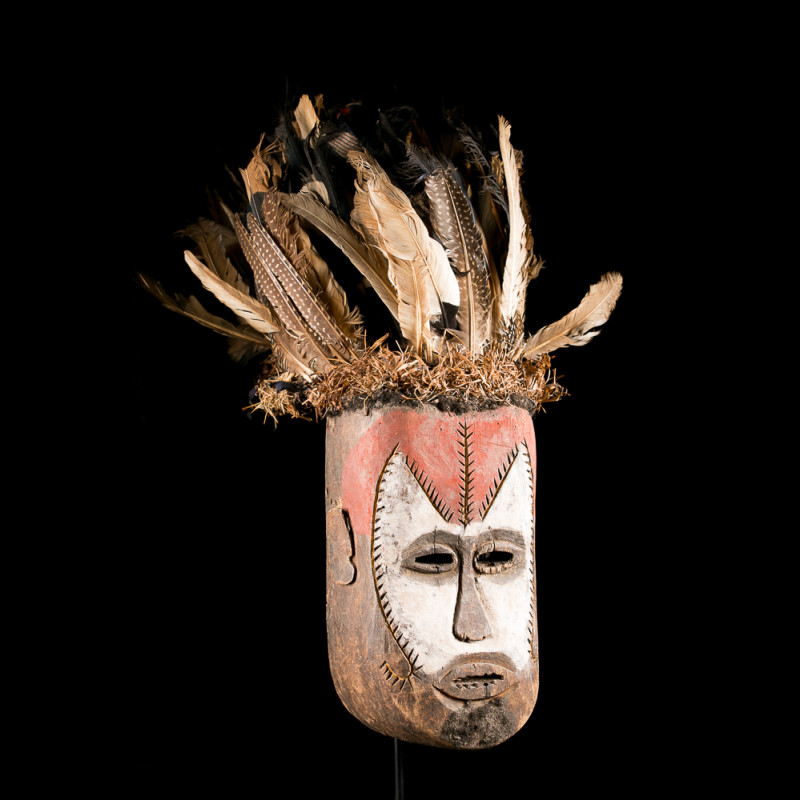 Zande mask of Mani - African art masks from from Ubangi area in Congo