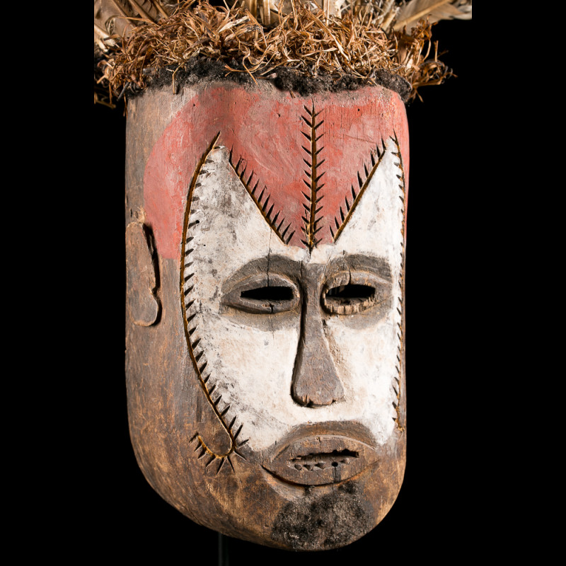 Zande mask of Mani - African art masks from from Ubangi area in Congo
