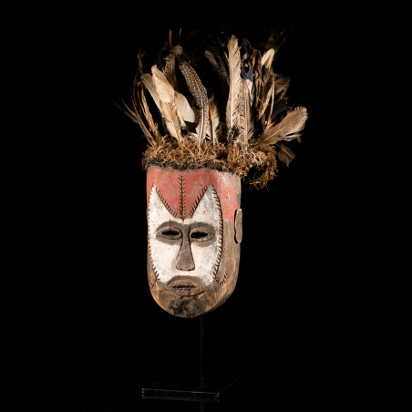 Zande mask of Mani - African art masks from from Ubangi area in Congo